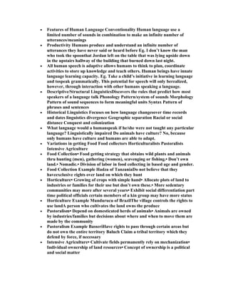 Anthropology | DOC | Agriculture | Industries