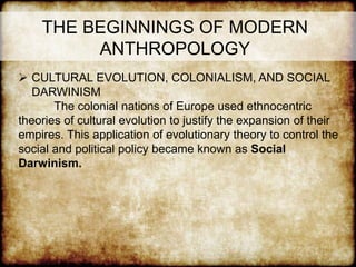 Anthropology | PPTX | Biological Sciences | Science