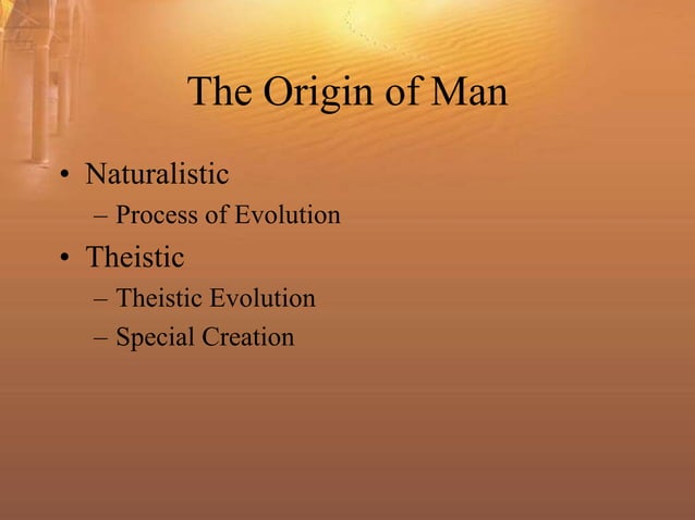 Biblical Anthropology: What is Man Like? | PPT