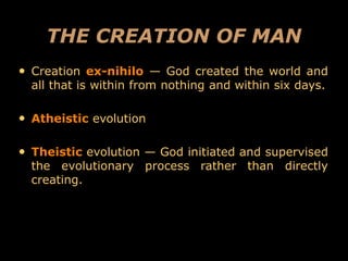 Biblical Anthropology: What is Man Like? | PPT