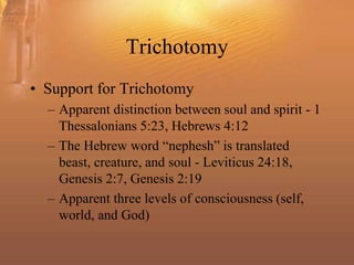 Biblical Anthropology: What is Man Like? | PPT