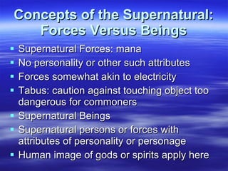 Anthropology of the Supernatural | PPT