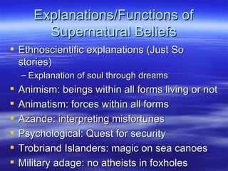 Anthropology of the Supernatural | PPT