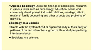 Anthropology, Sociology and Political Science | PPTX