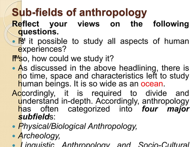Anthropology1.pptx its about human anthropology and behaviors | PPT