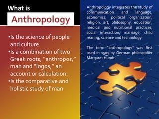 Anthropology and Education | PPTX
