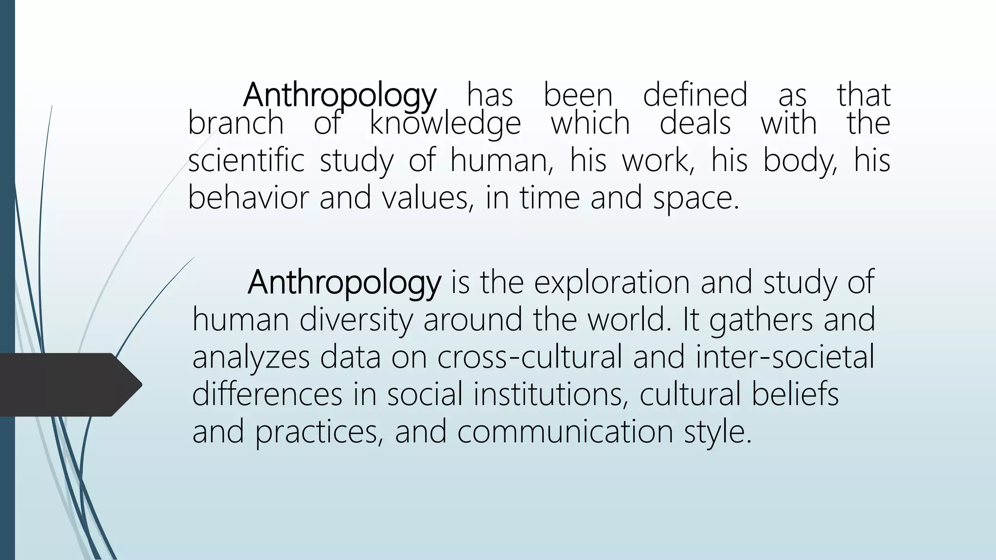 Anthropology Social Science | PPTX