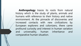 Anthropology Social Science | PPTX