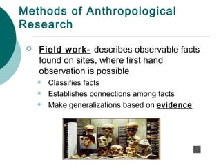 Anthropology intro and types | PPT