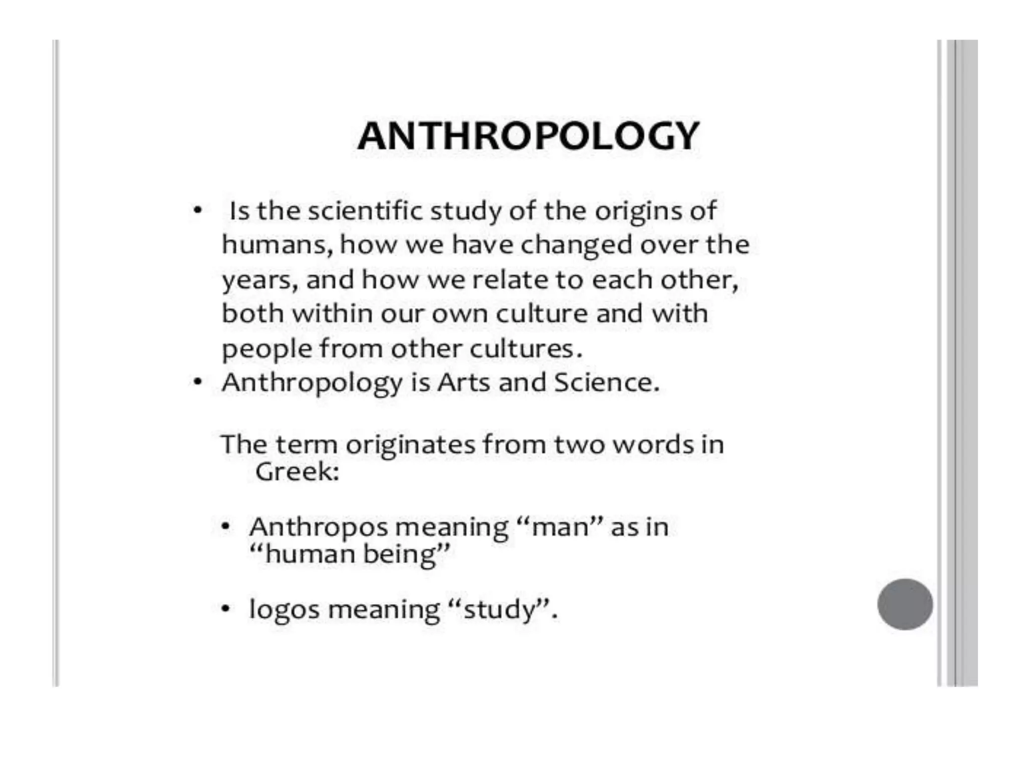 Introduction to Anthropology | PPT