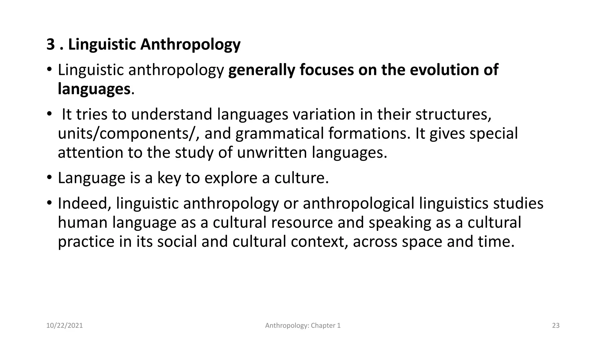 Anthropology Lecture Notes 1 (Chapters 1–5).pdf | Science