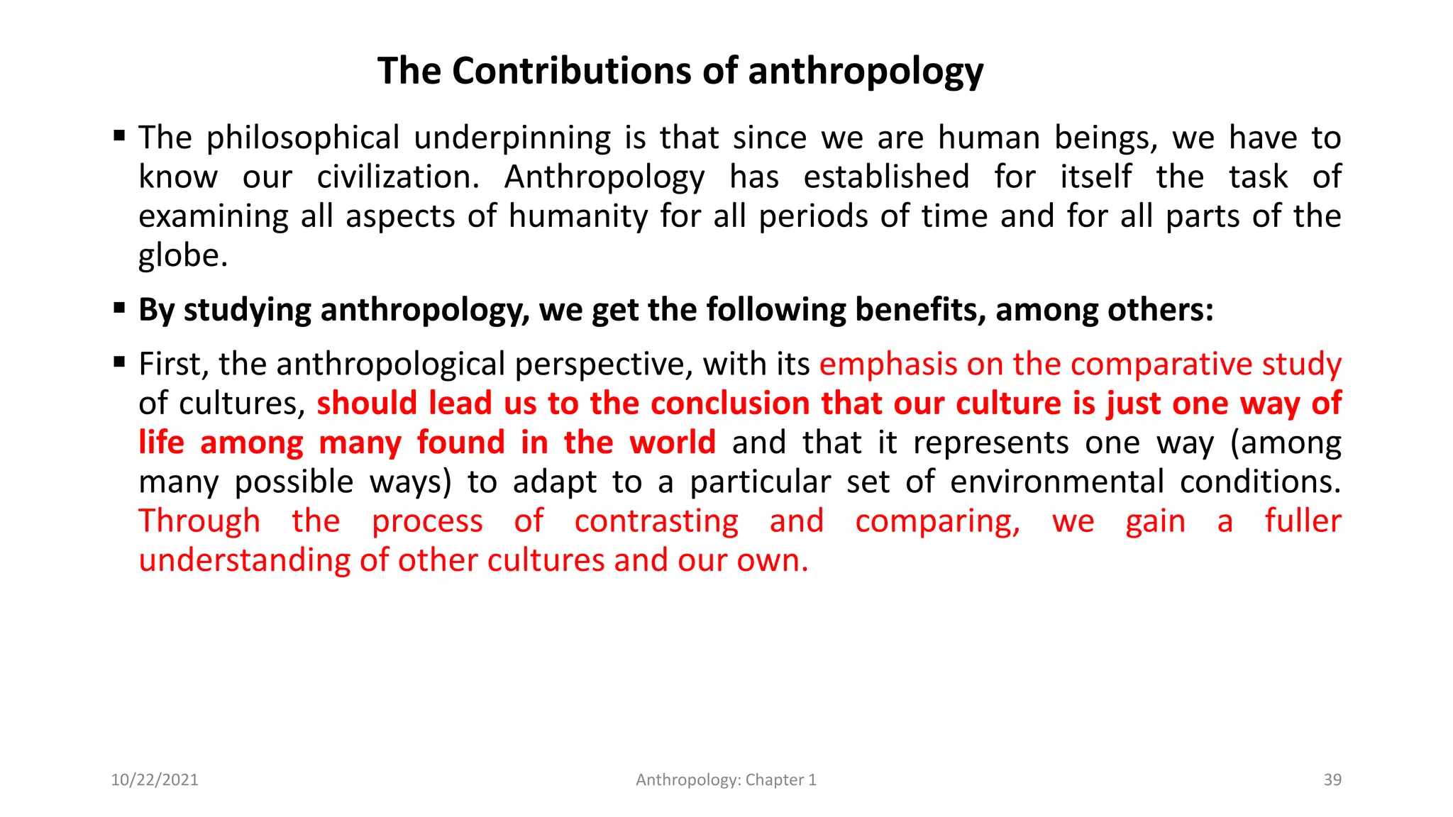 Anthropology Lecture Notes 1 Chapters 1 5 Pdf Science