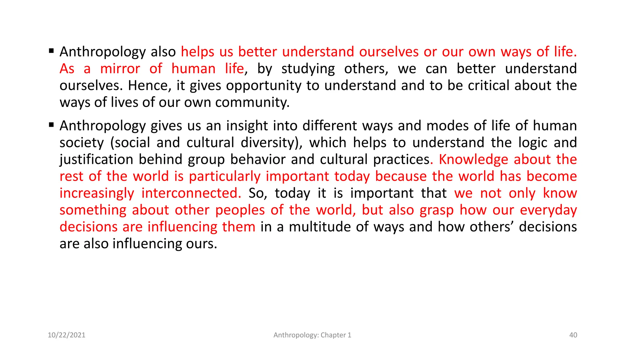 Anthropology Lecture Notes 1 (Chapters 1–5).pdf | Science