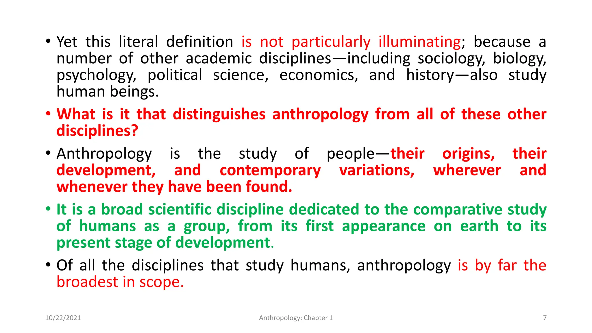 Anthropology Lecture Notes 1 (Chapters 1–5).pdf | Science