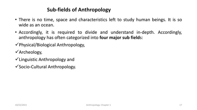 Anthropology Lecture Notes 1 (Chapters 1–5).pdf | Science