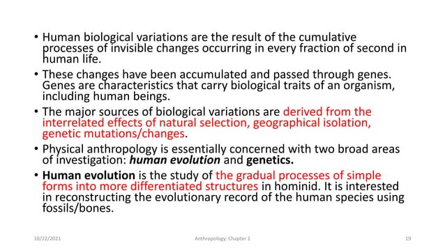 Anthropology Lecture Notes 1 (Chapters 1–5).pdf | Science