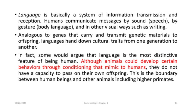 Anthropology Lecture Notes 1 (Chapters 1–5).pdf | Science
