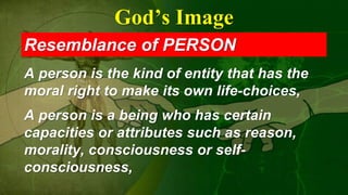 Biblical Anthropology (Man-Who he is at its origin) | PPTX