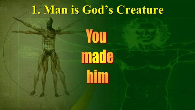 Biblical Anthropology (Man-Who he is at its origin) | PPTX ...