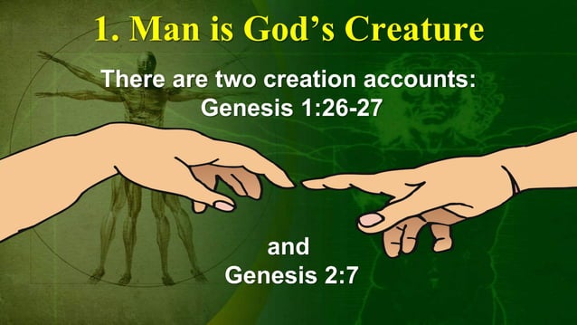 Biblical Anthropology (Man-Who he is at its origin) | PPTX ...