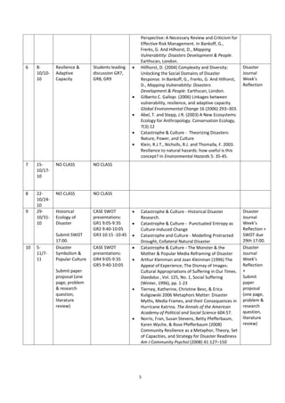 Anthropology of disaster 2013 14 | PDF