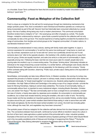 Anthropology Of Food 2012 | PDF