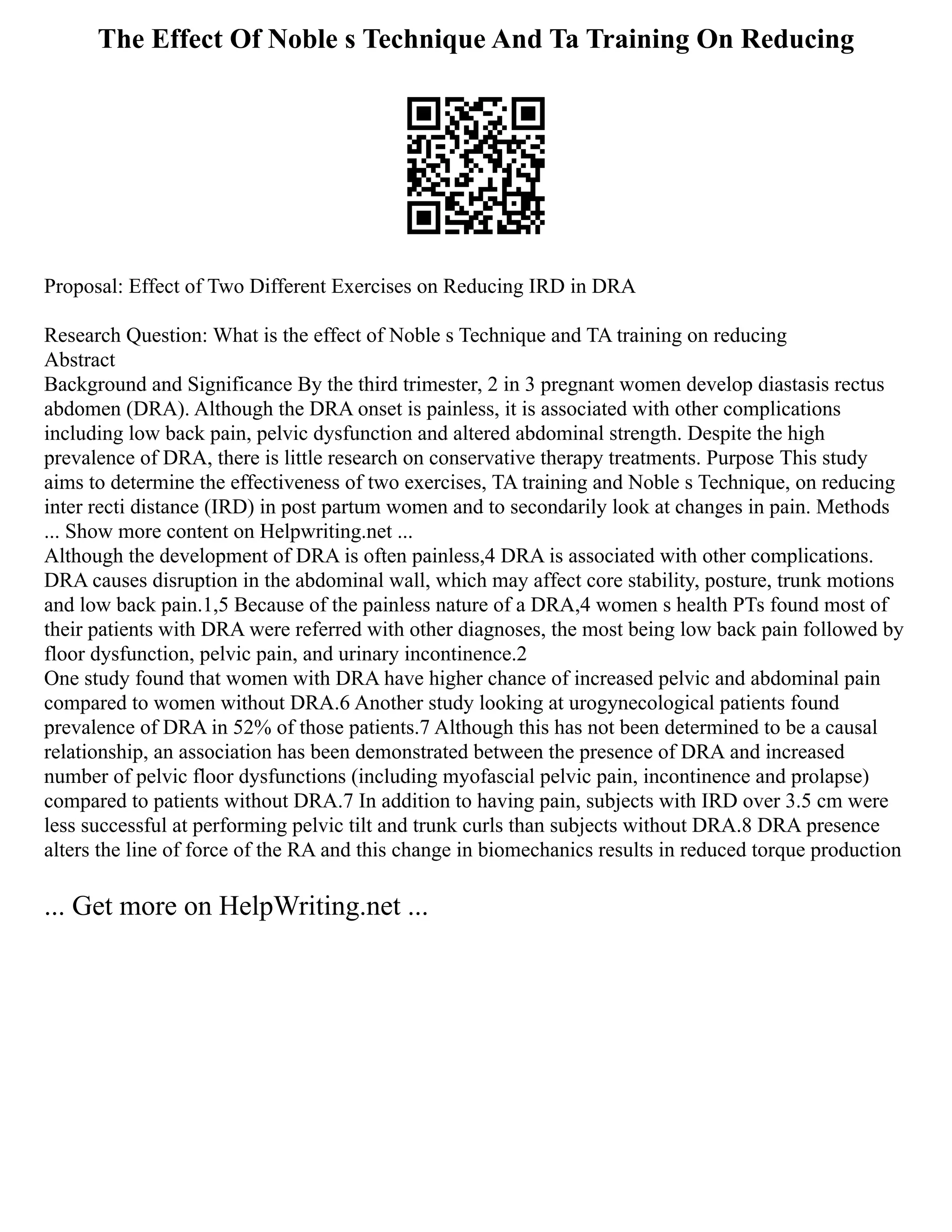 Anthropology Research Proposal Example. Draftin | PDF