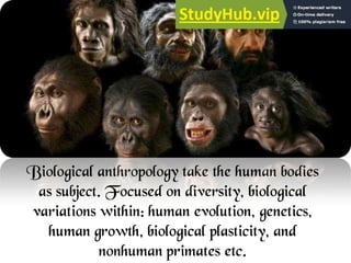 Anthropology The Exploration Of Human Diversity | PDF
