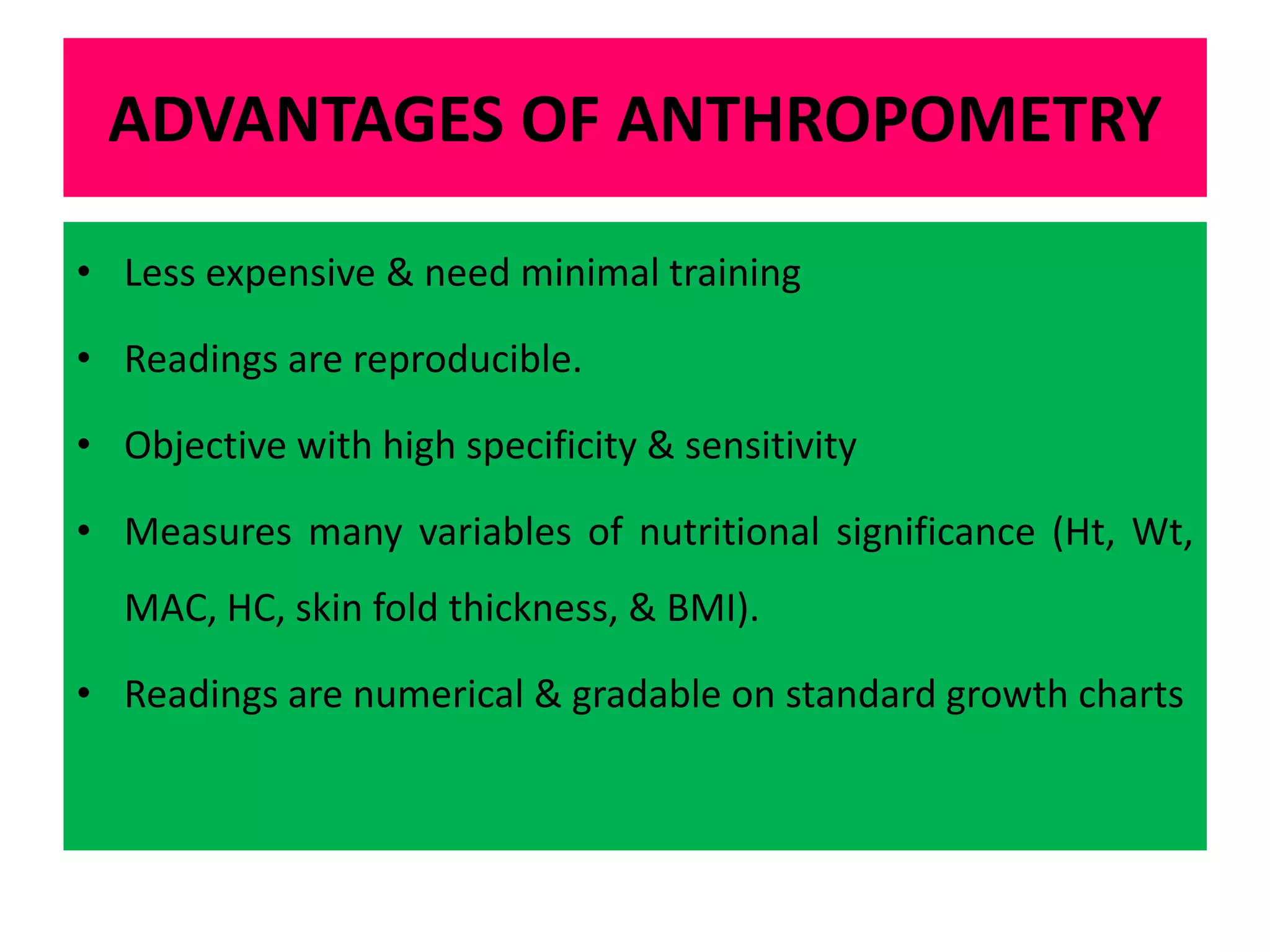 Anthropometric assessment | PPTX