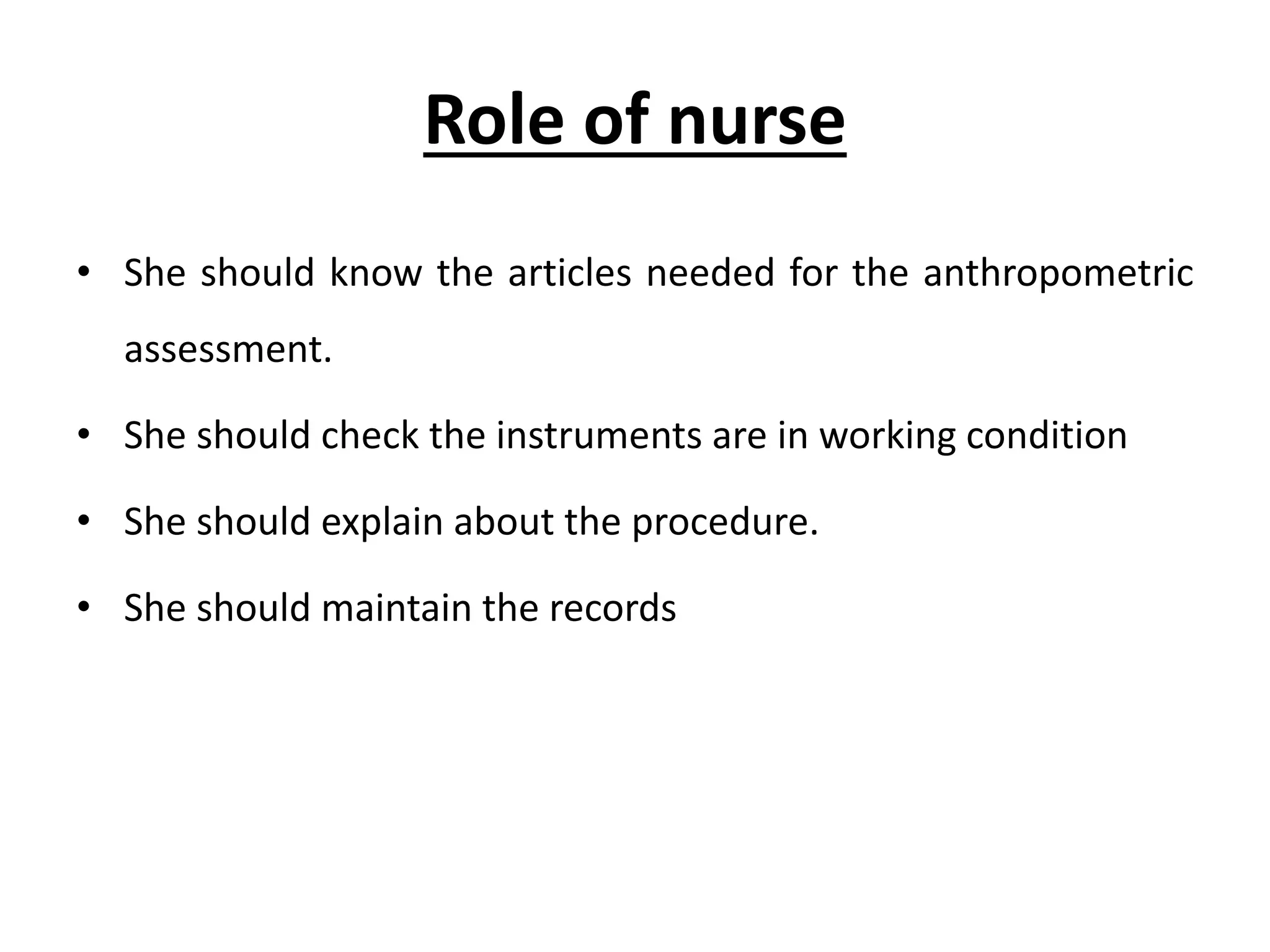 Anthropometric assessment | PPTX