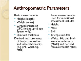Nutrition .Anthropometric assessment.ppt