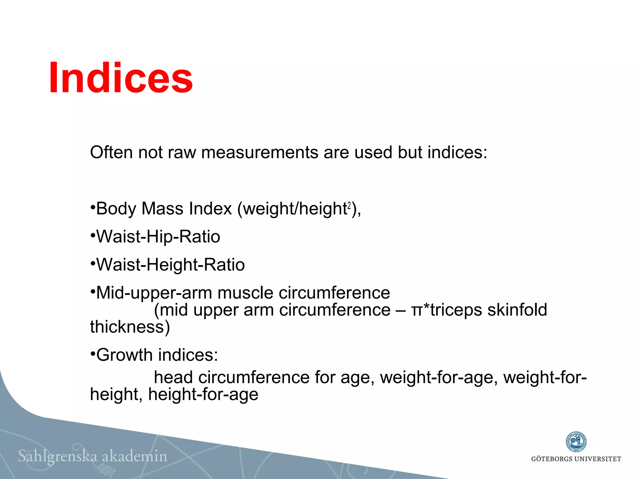 Anthropometric assessment of body composition | PPT