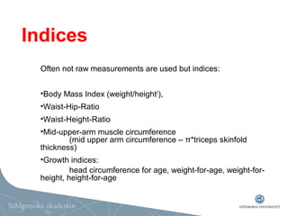 Anthropometric assessment of body composition | PPT