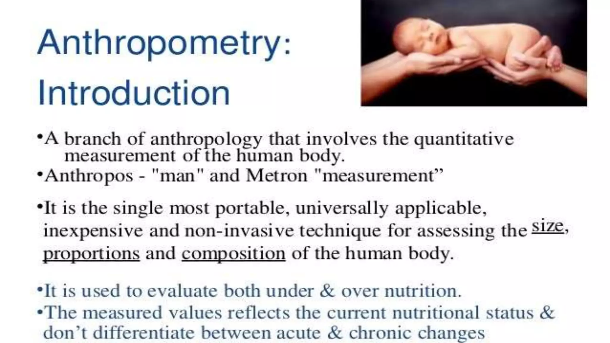 Anthropometric measurement in Infants | PPTX