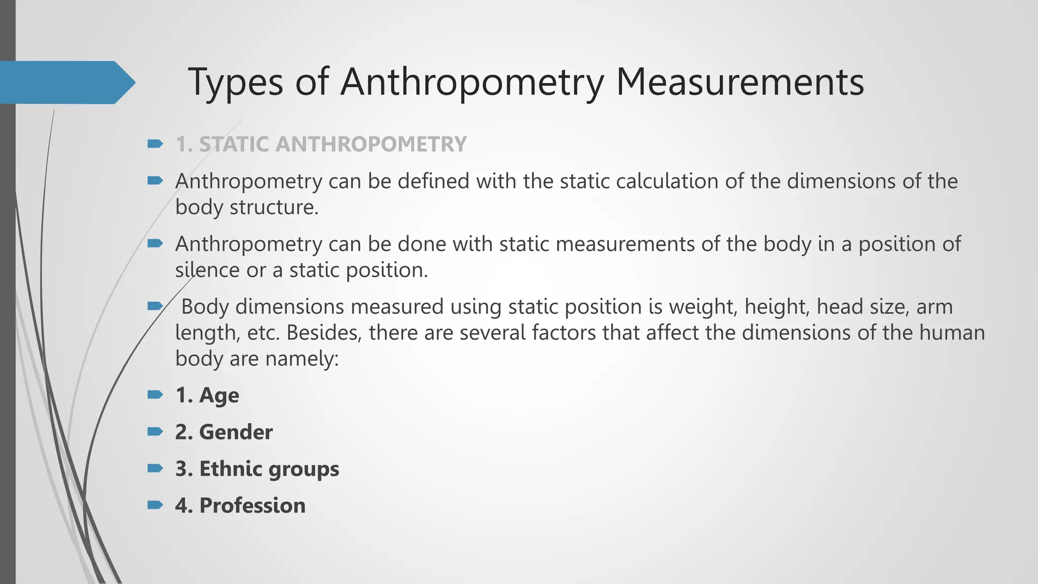 Anthropocentric Measurement in sport medicine | PPTX