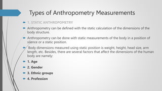 Anthropocentric Measurement in sport medicine | PPTX