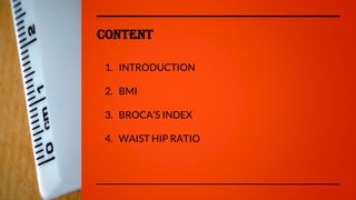 ANTHROPOMETRIC MEASUREMENTS NUTRITIONSS | PPTX