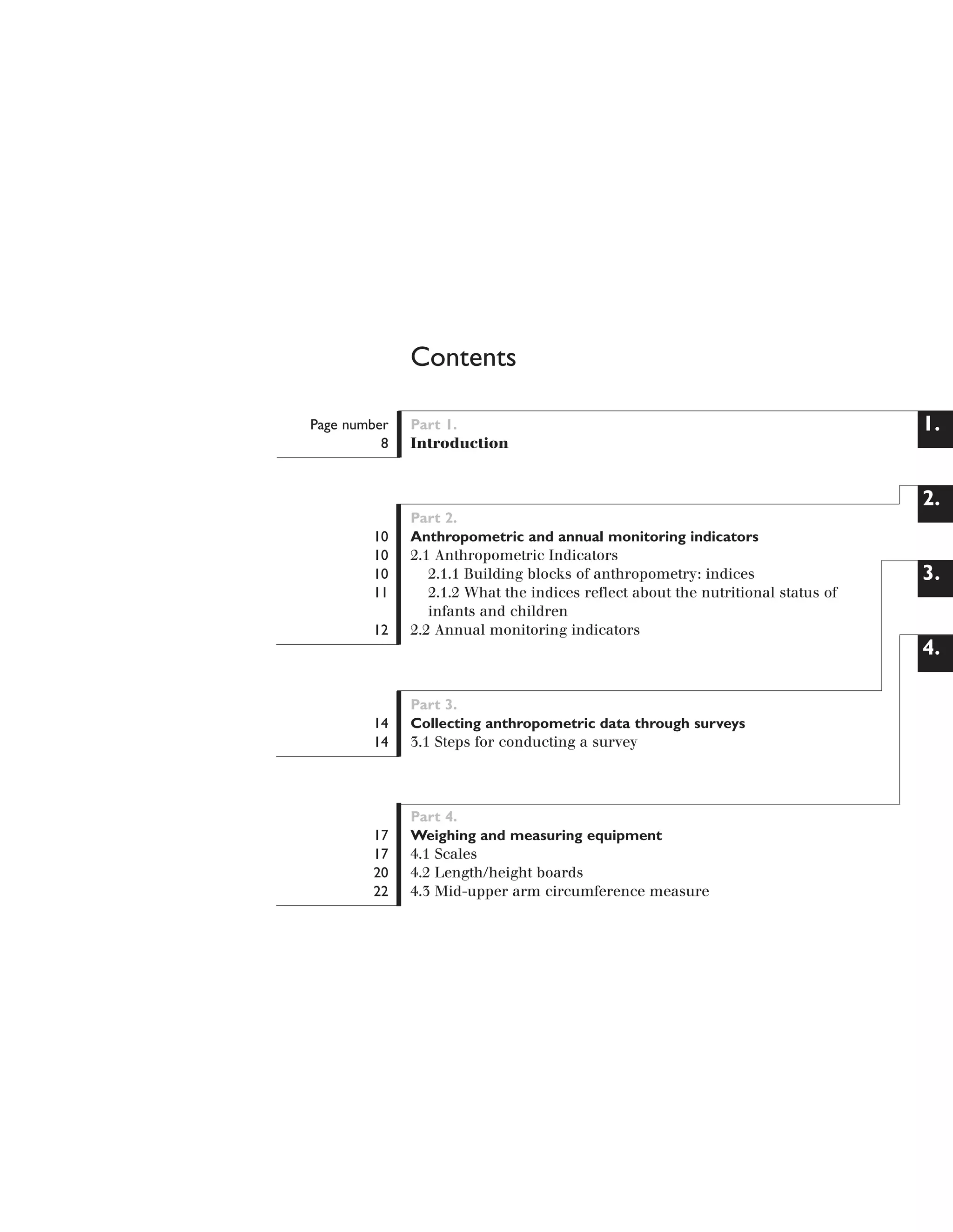 Anthropometric measuring guide | PDF