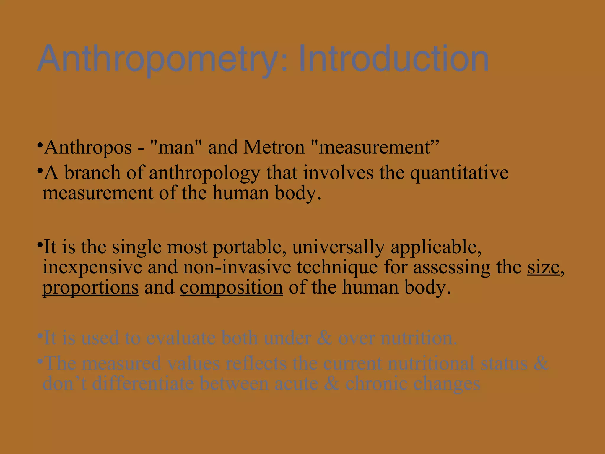 Anthropometry | PPT