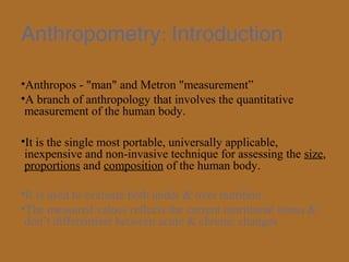 Anthropometry | PPT