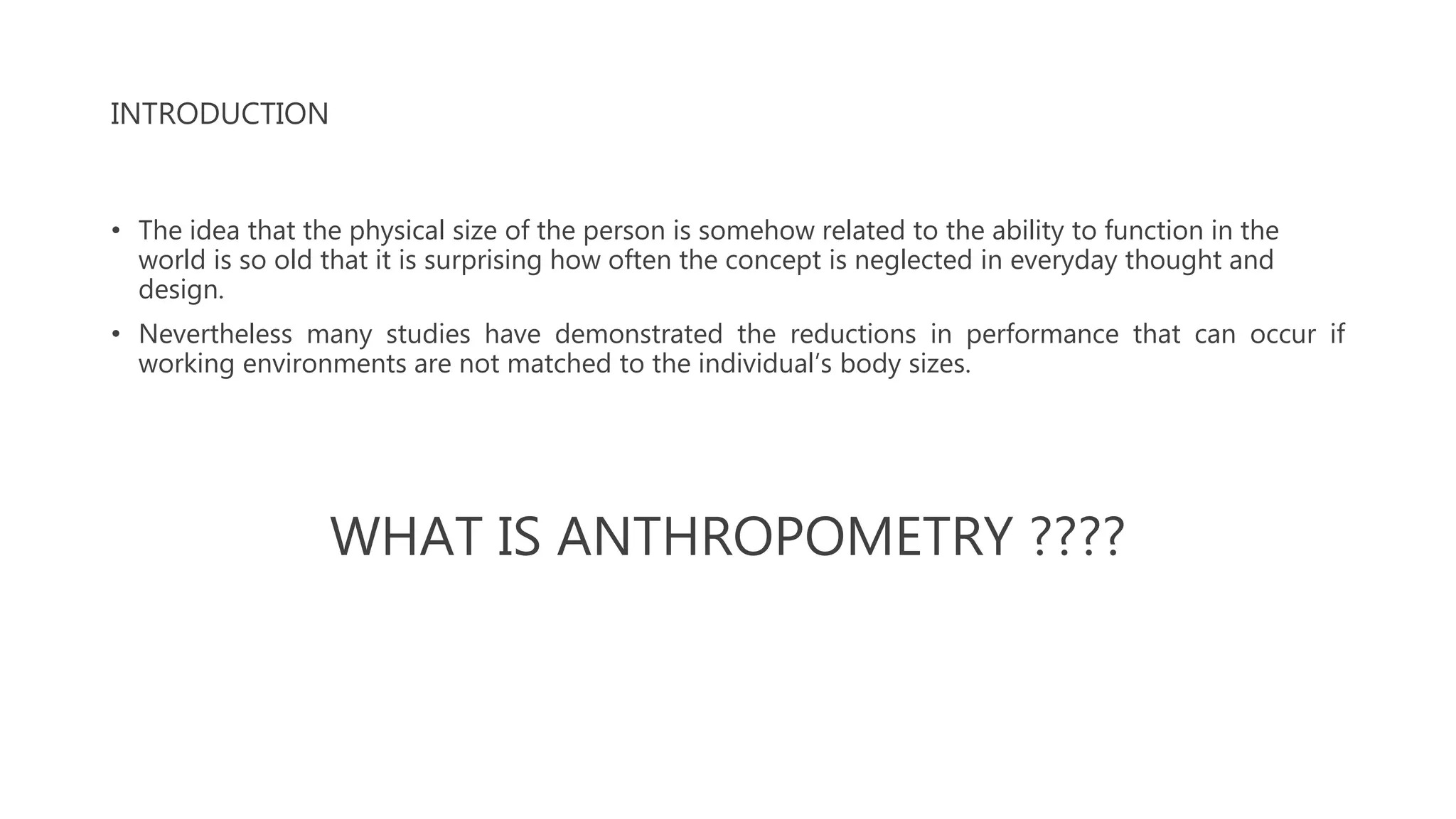 Anthropometry | PPTX