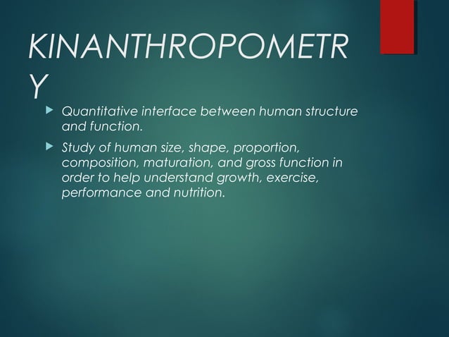 Anthropometry | PPT | Bodybuilding | Sports