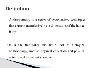 Anthropometry | PDF