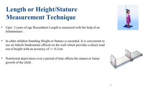 Anthropometry in children involves the systematic measurement | PPTX