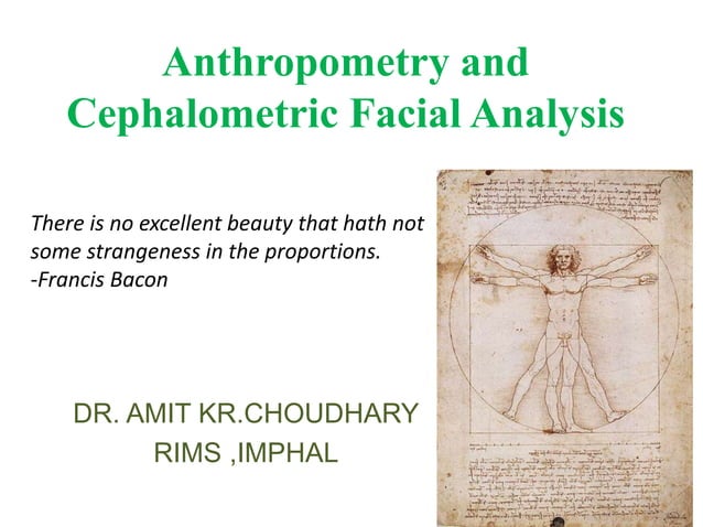 Anthropometry and cephalometric facial analysis | PPTX | Skin Care | Beauty