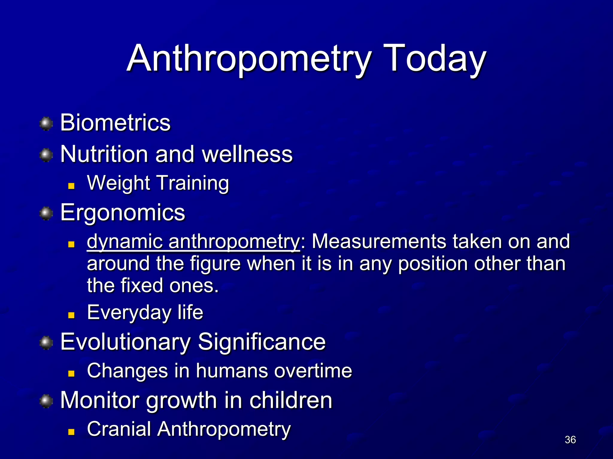 Anthropometry pps | PPSX