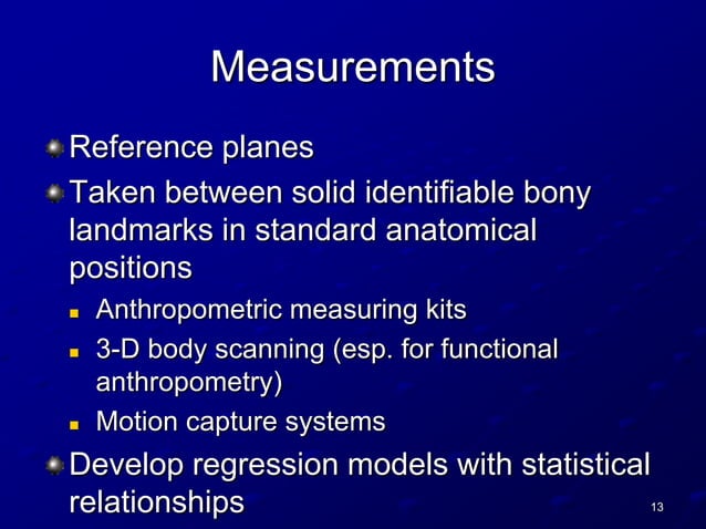 Anthropometry pps | PPT