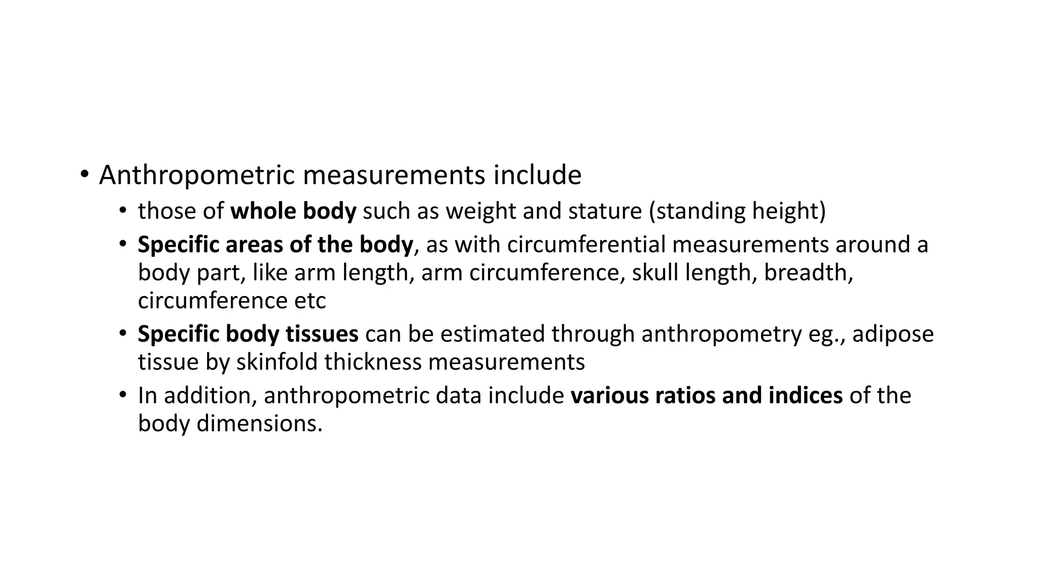 Anthropometry and Morphometry and their applications Dr Somashekar C.pptx