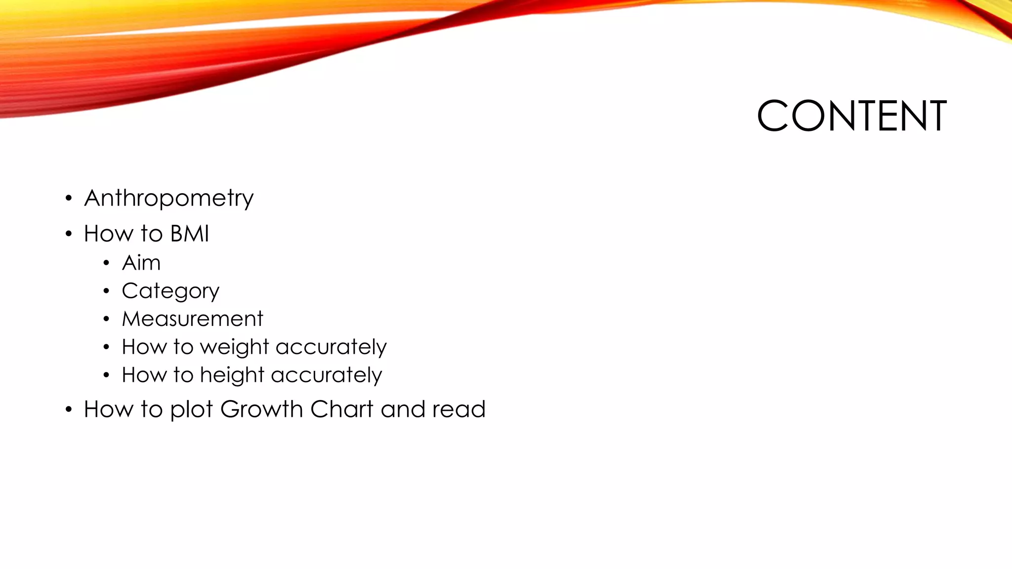 Anthropometry presentation on height and weight measurement | PPTX