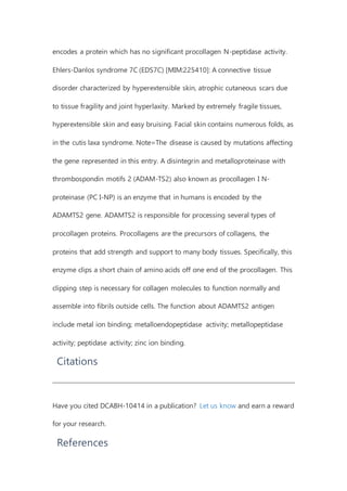 Anti adamts2 monoclonal antibody | PDF
